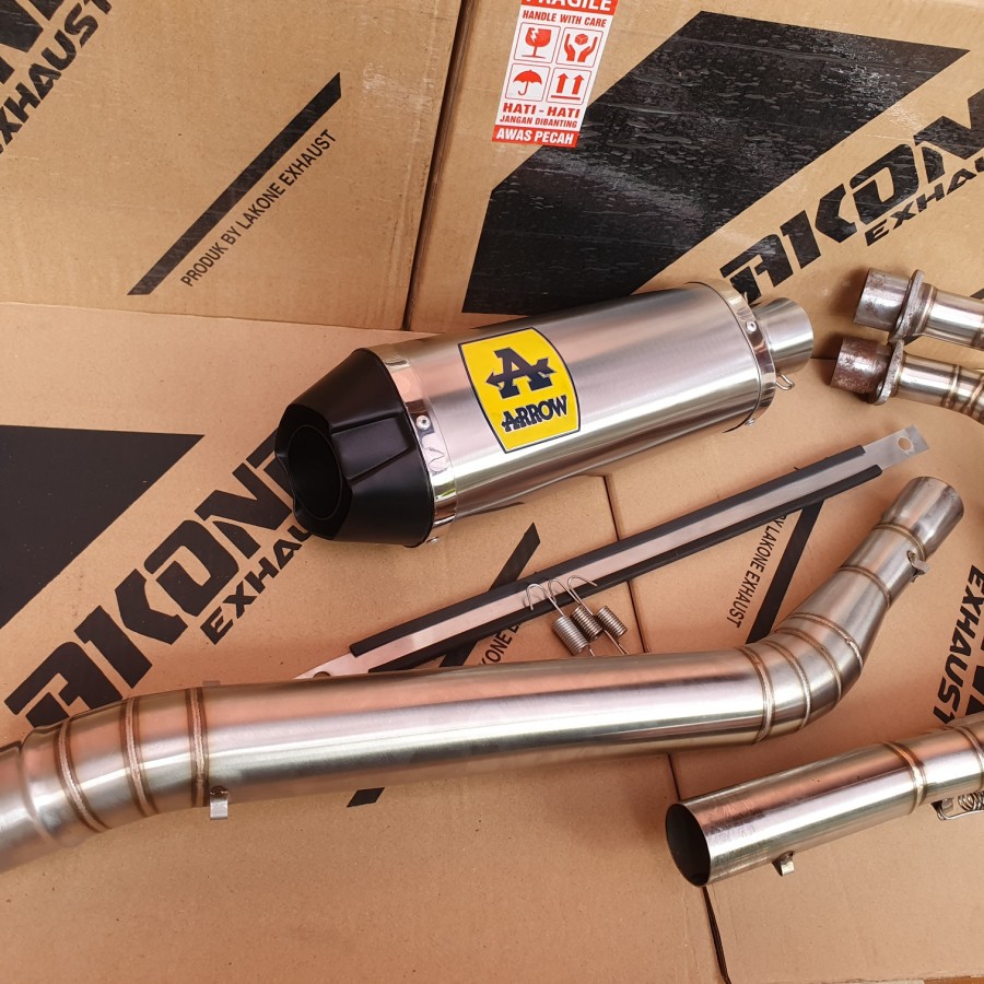 Jual KNALPOT ARROW Works FULLSYSTEM CBR 250 RR MT25 R25 N250FI | Shopee ...