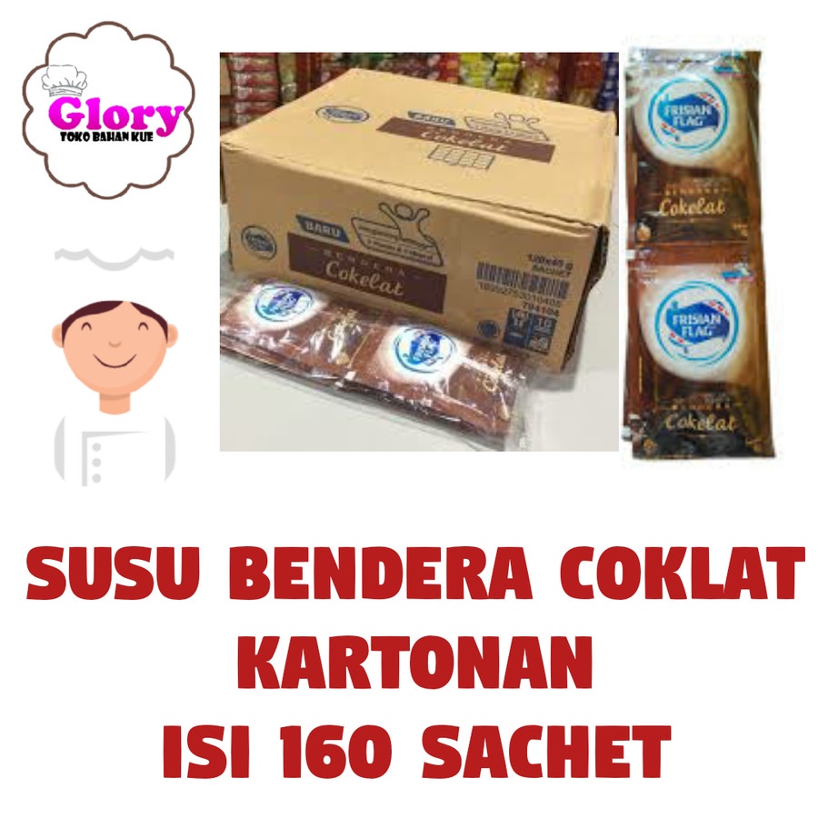 Jual susu bendera coklat / susu frisian flag coklat sachet kartonan 1 ...