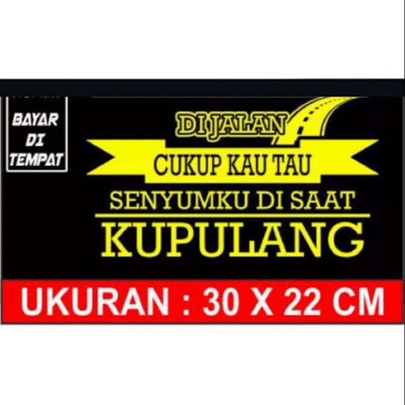 Jual sticker kaca mobil dan truk sticker kata-kata keren sticker kaca ...