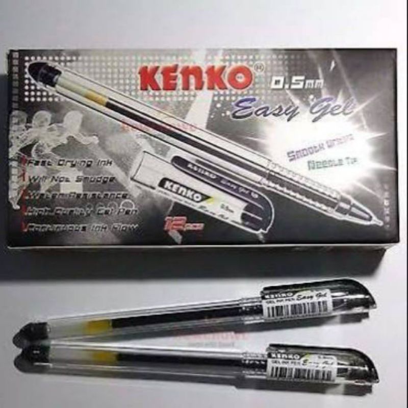 Jual Pulpen Easy Gel KENKO Black | Shopee Indonesia