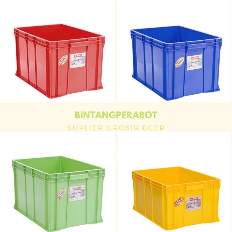 Jual Lion Star Forte Crate Container Box Plastic / Container Industri ...