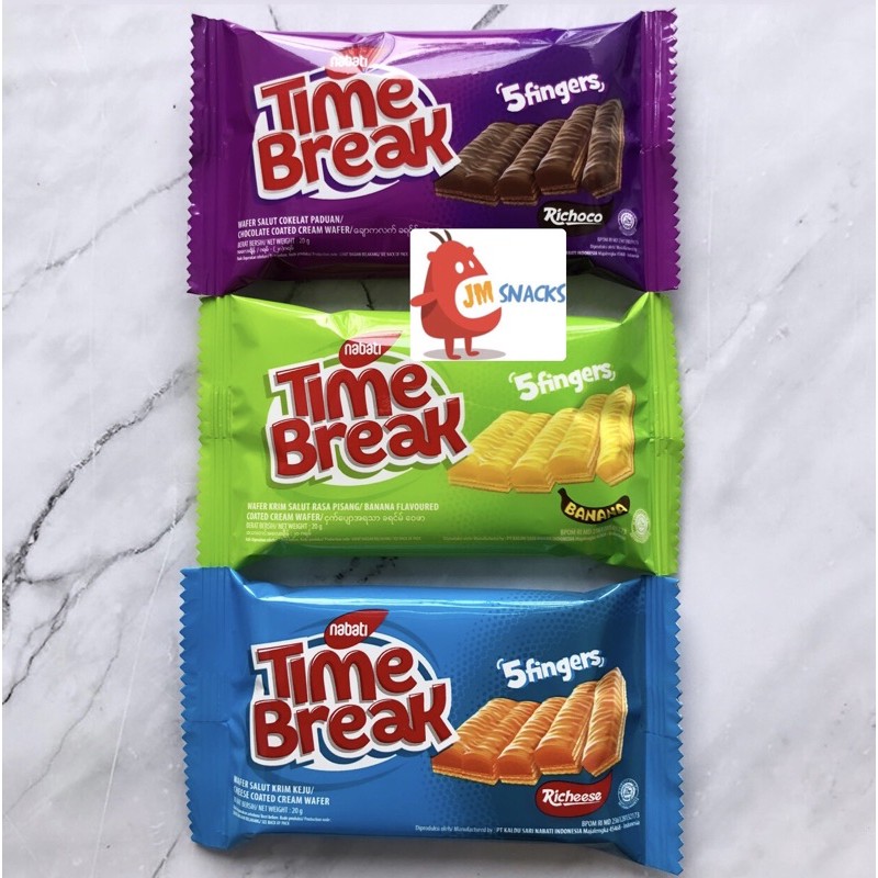 Jual [PROMO!!] Nabati Time Break 20gr Satuan - biskuit nabati time ...