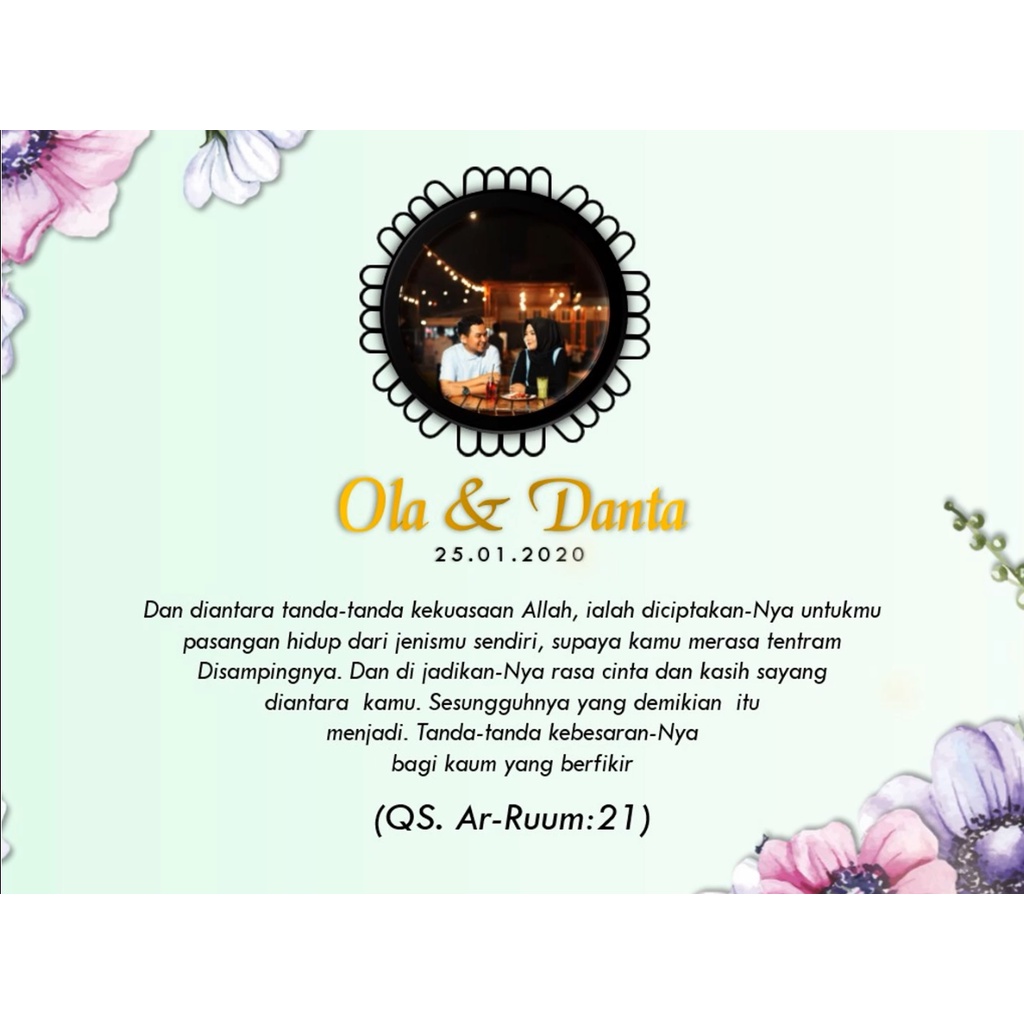 Jual DC-010 UNDANGAN VIDEO PERNIKAHAN / UNDANGAN PERNIKAHAN VIDEO / UNDANGAN VIDEO NIKAH ...