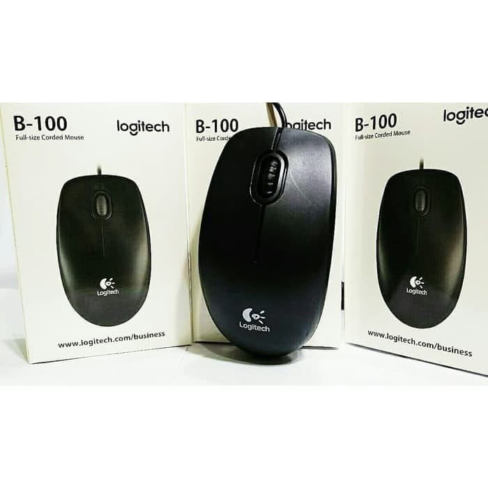 Jual Mouse Logitech B100 - Mouse USB Optical B100 | Shopee Indonesia