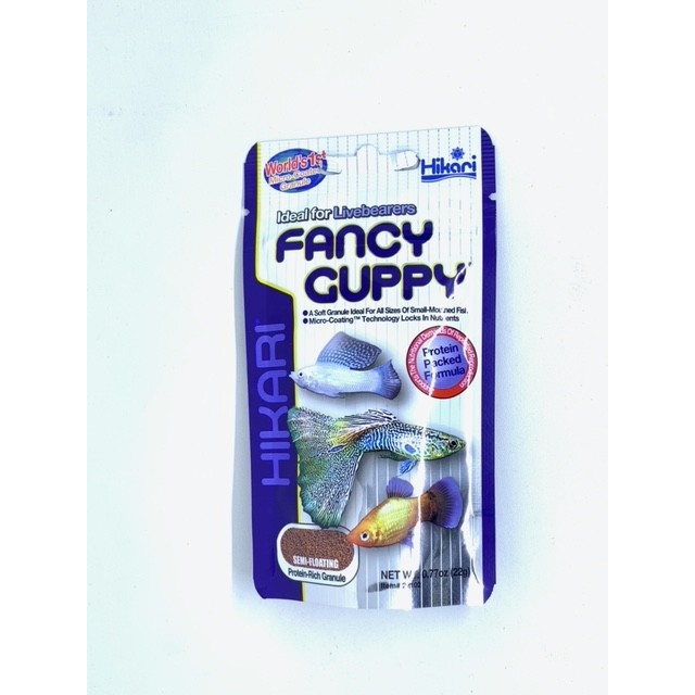 Jual Hikari Fancy Guppy 22 gram Makanan Ikan Guppy / Gapi Micro Coating ...