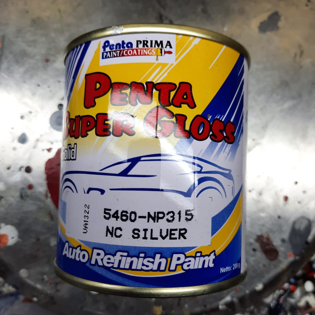 Jual Cat Penta Super Gloss SOLID NC SILVER -Cat Mobil Motor Sepeda ...