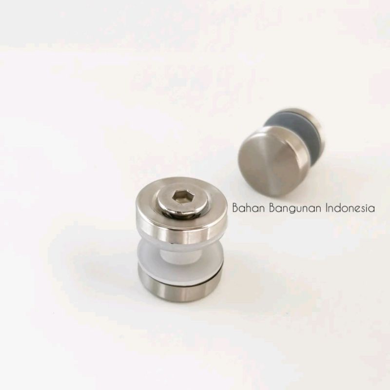 Jual Baut Kaca Stainless Penjepit Kaca Tiang Railing Tangga | Shopee ...