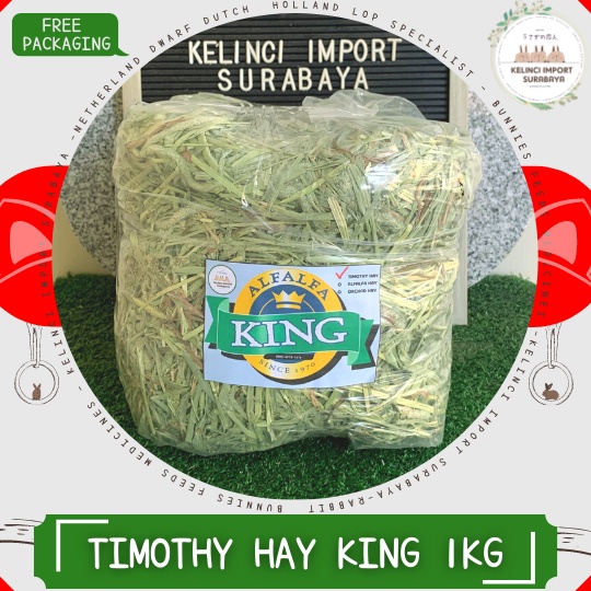 Jual TIMOTHY HAY KING Rumput Hay Kelinci/Guinea Pig/Kura by Alfalfa ...