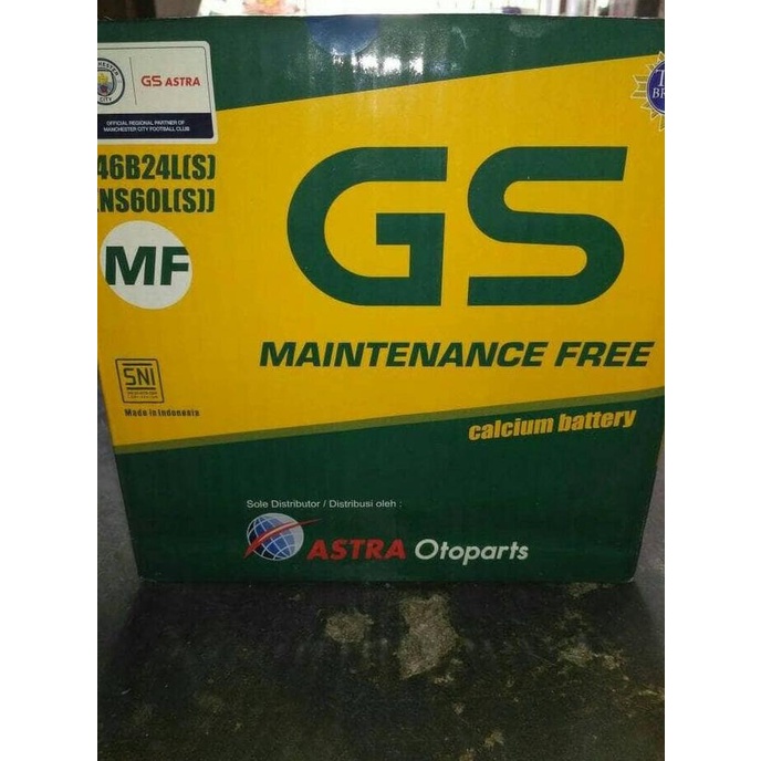 Jual AKI NS60LS GS Astra MF untuk Kijang Innova, HRV, Yaris, CRV Aki kering | Shopee Indonesia