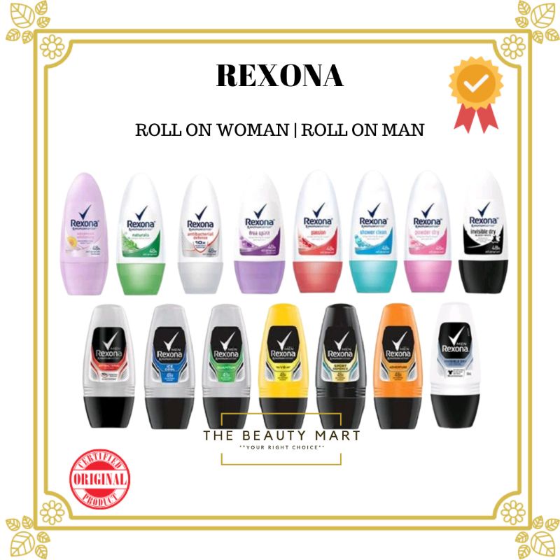 Jual Rexona Roll-On Roll On Deodorant Men And Women | Roll On Rexona | Shopee Indonesia