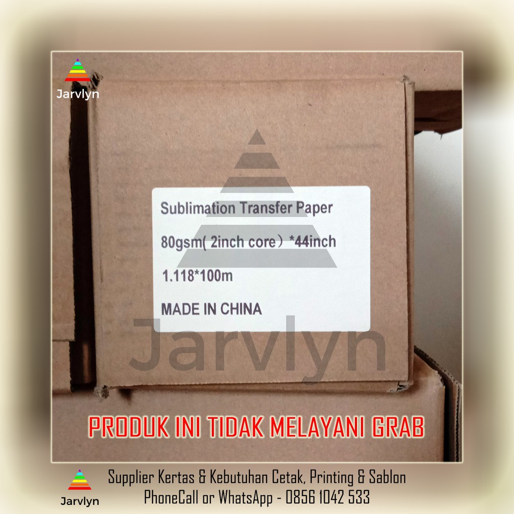 Jual Kertas Sublim Transfer Paper 80 gsm 111.8cm x 100m - FAST DRY ...