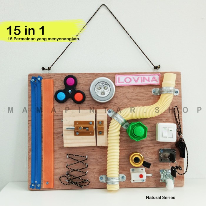 Jual Busy Board Mainan Edukasi Montessori Sensory Motorik Anak Bayi 1 2 ...