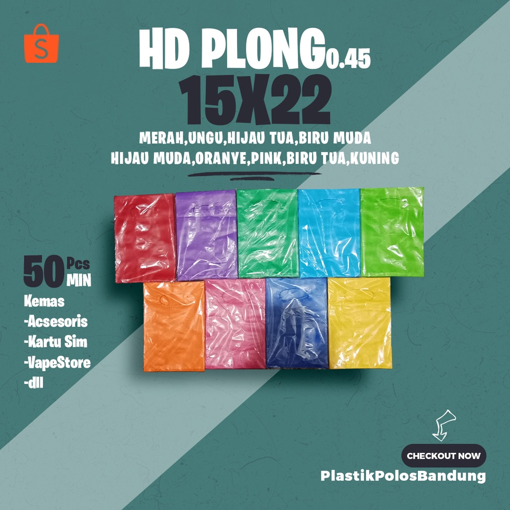 Jual Plastik Hd Plong 15x22 1 pack isi 100 Lembar/Pcs Untuk Kemas ...