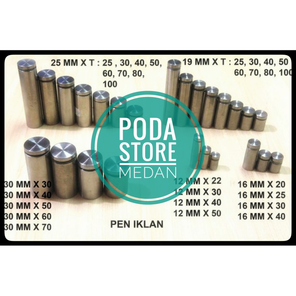 Jual Pen Iklan Baut Acrylic Mur Akrilik 12 x 30 | Shopee Indonesia