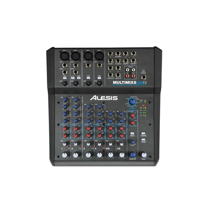 Jual Alesis Multimix 8 USB FX 8 Channel Mixer With Effects & USB Audio ...