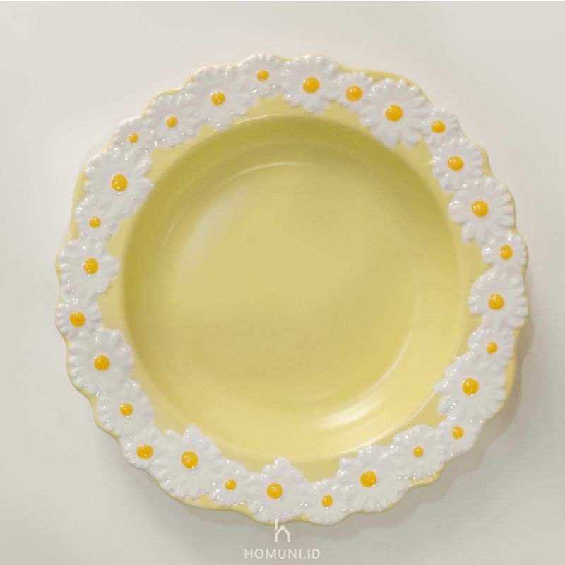 Jual Deiji Flower Plate/Piring Korea Aesthetic/Piring Keramik Bunga ...