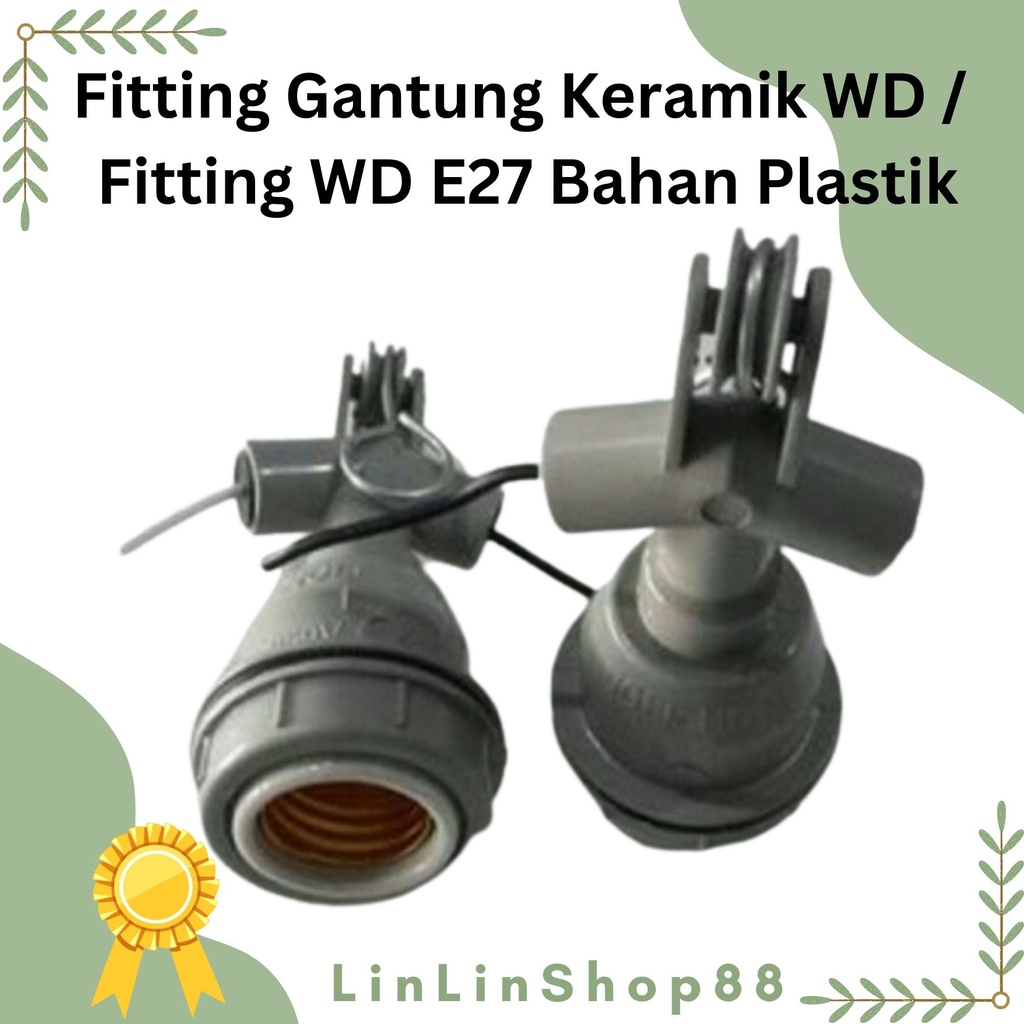 Jual Fitting Gantung Keramik WD / Fitting WD E27 Bahan Plastik | Shopee Indonesia