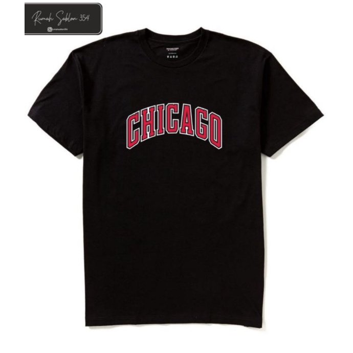 Jual kaos baju CHICAGO tshirt hitam OVERSIZE / Pria / wanita / dewasa logo NBA LA Lakers Chicago ...