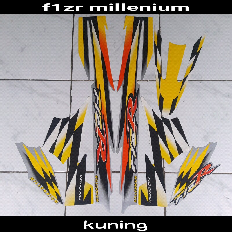 Jual stiker motor F1zr milenium kuning | Shopee Indonesia