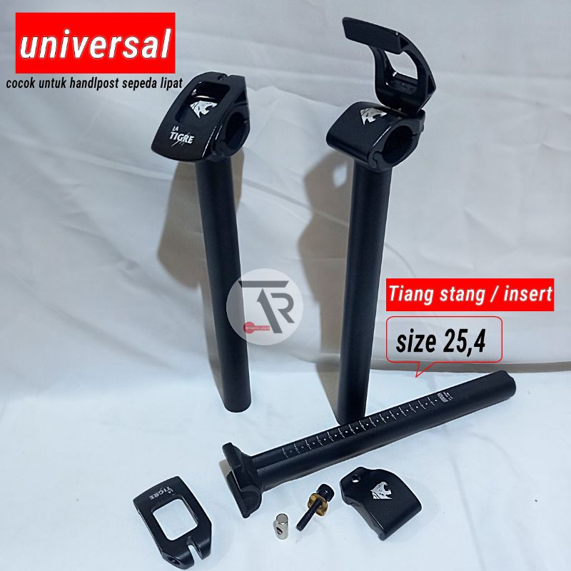 Jual tiang stang sepeda lipat Insert alloy stang besi universal size 25 ...