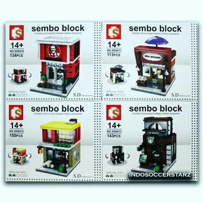 Jual Lego Sembo Block per set KFC Haagen Dazs McD Starbuck Murah ...