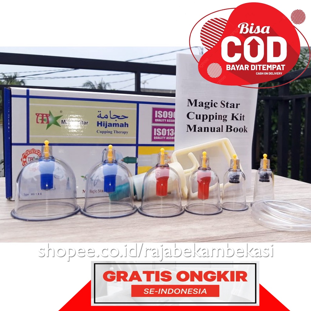 Jual Magic Star Alat Bekam isi 6 / Kop Isi 6 Hijamah Cupping Therapy | Shopee Indonesia