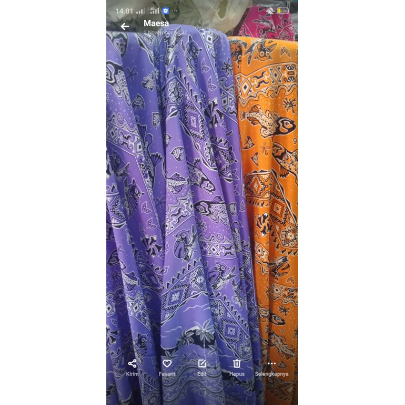 Jual Lulushop114 # Kain Batik Sulawesi Utara # Batik Bitung Sulut ...