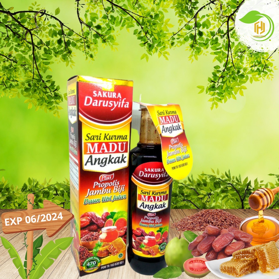 Jual sari kurma madu angkak darusyifa 470gram/obat DBD/Naikin trombosit ...