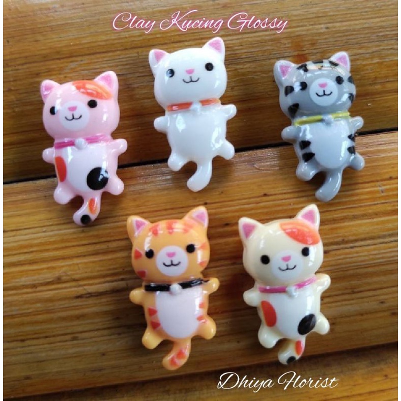 Jual Clay Edition Spesial Clay Resin Flatback Kucing Clay Karakter Clay ...