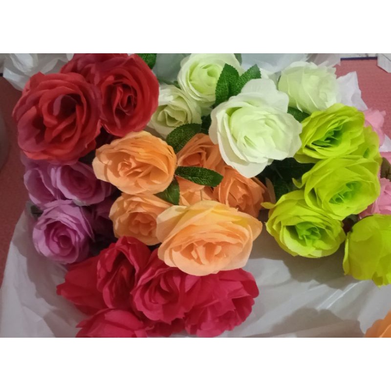 Jual Bunga Artificial Mawar Tearose Plastik || Bunga Mawar /Rose Mati ...