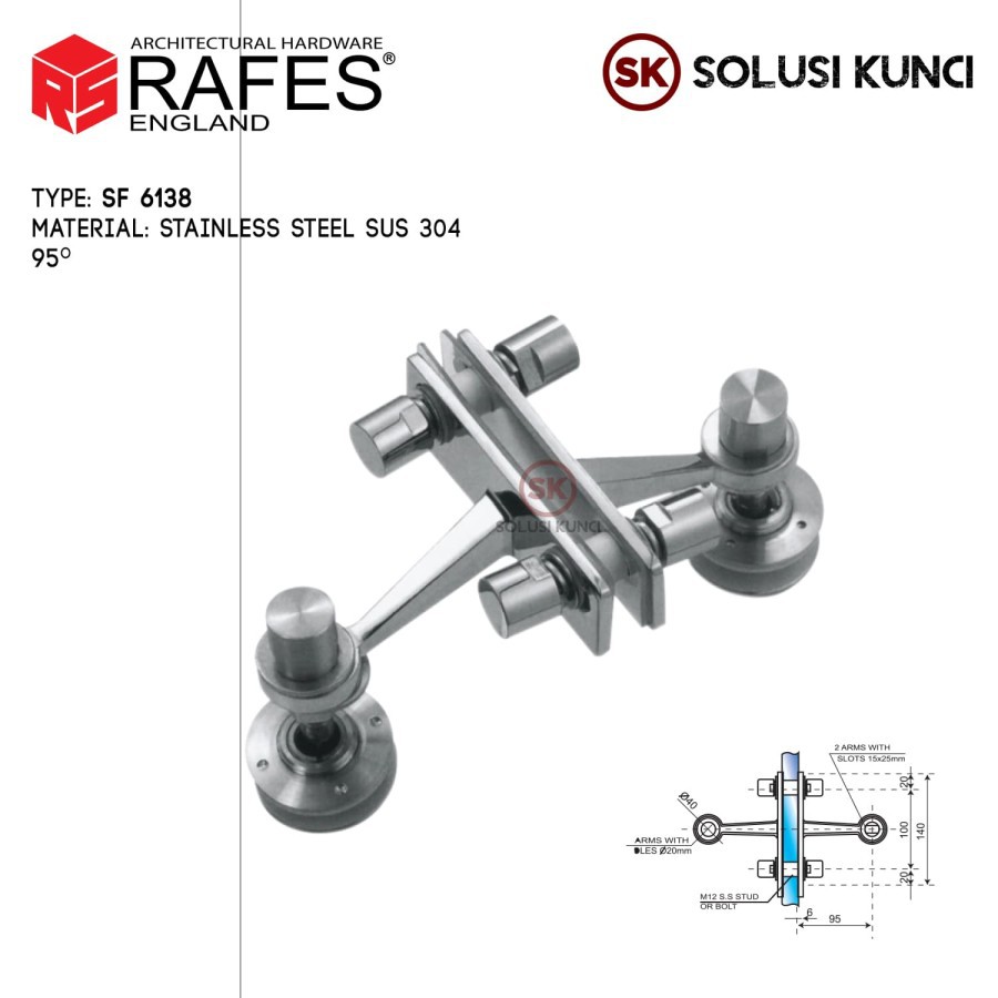 Jual Spider Fitting RAFES ENGLAND SUS 304 (SF 6138) | Shopee Indonesia