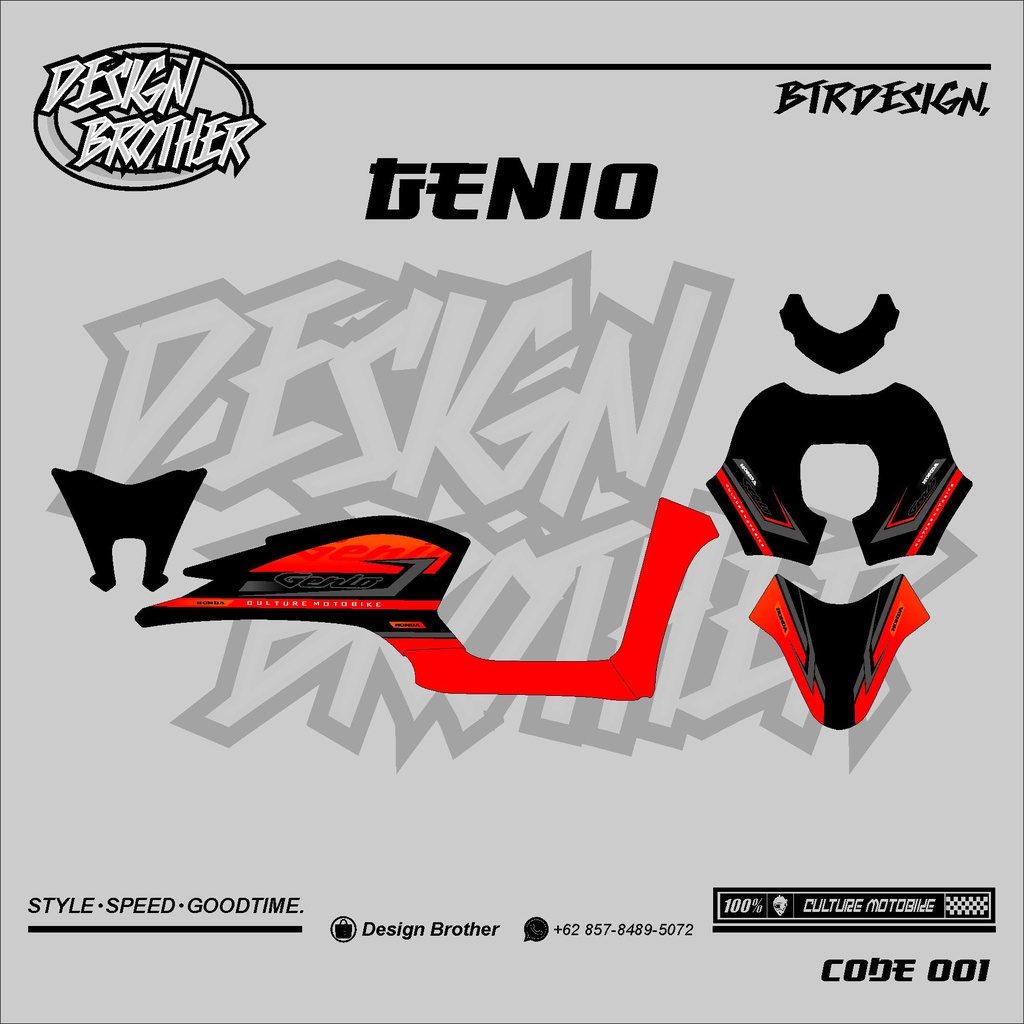 Jual DECAL GENIO STICKER HONDA GENIO STRIPING GENIO FULL BODY | Shopee ...