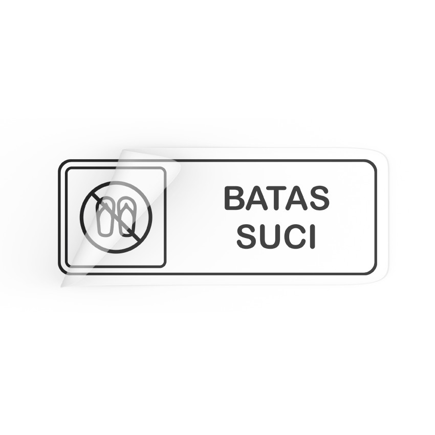 Jual sticker area mesjid - sticker batas suci - batas suci stiker ...
