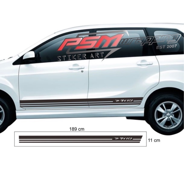 Jual Sticker side stripe Body Samping Mobil Toyota Avanza&Xenia ...