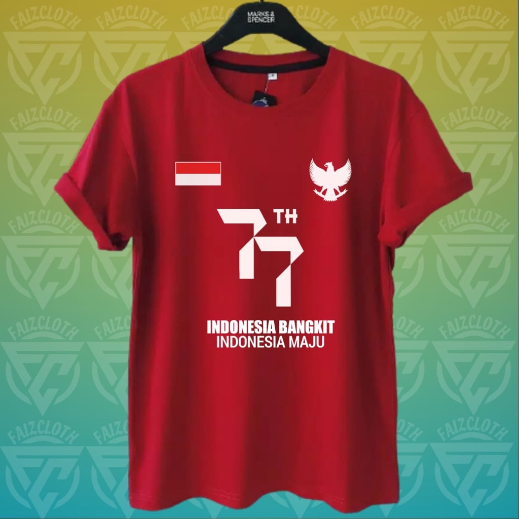 Jual Kemerdekaan | Kaos Kemerdekaan 77 | T-shirt Indonesia Bangkit ...