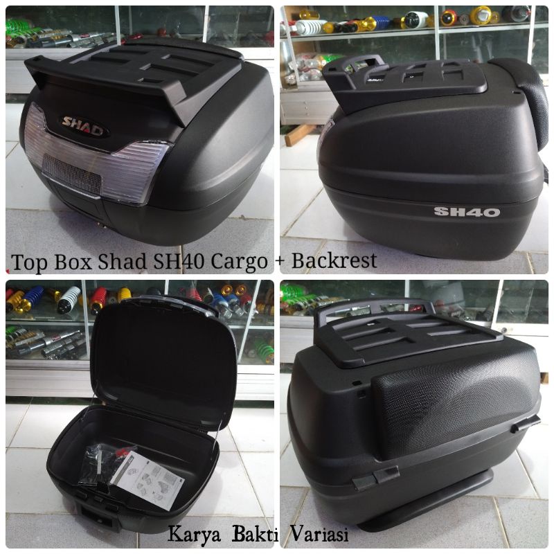Jual Top Box Shad SH40 Cargo + Backrest | Shopee Indonesia