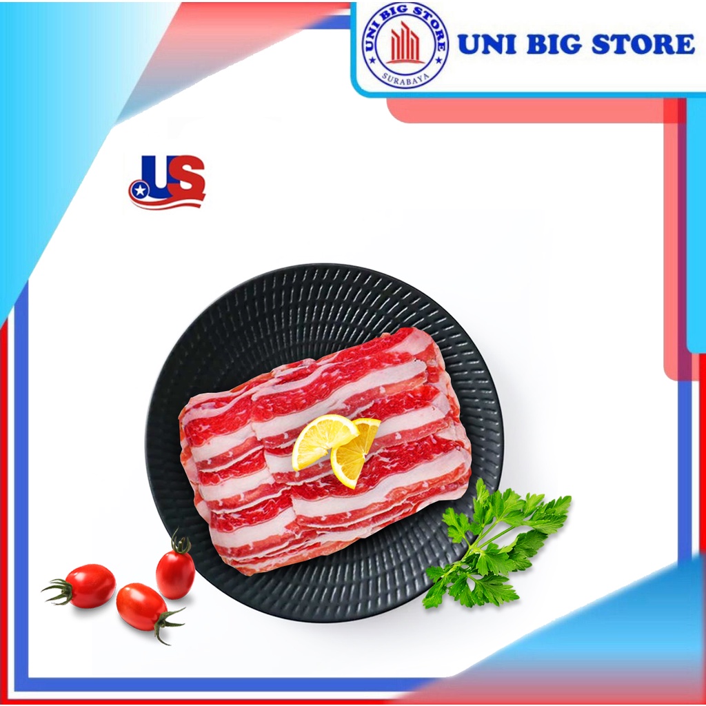 Jual US Shortplate Beef Slice - Daging Sapi BBQ grill Yoshin*ya 250 gr ...