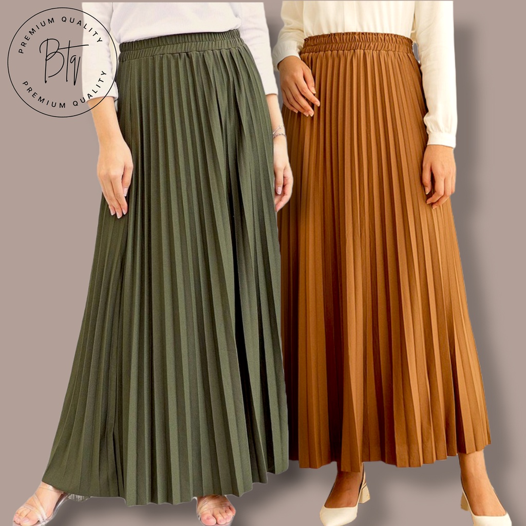 Jual Rok Plisket Premium Jumbo M Fit XXL PART 2 | Shopee Indonesia
