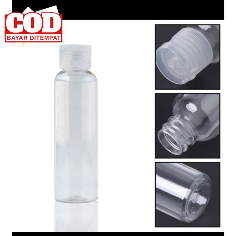 Jual Botol kosong fliptop 30ml tutup bening/putih/hitam | Shopee Indonesia