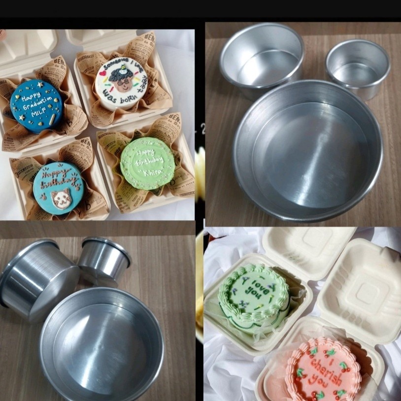 Jual Loyang Bulat Mini Press Loyang Bento Cake Loyang Korean Lunch Box ...