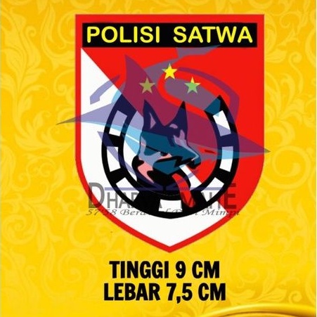 Jual DIREKTORAT POLISI SATWA, Stiker Polisi Satwa, Stiker unit K 9 ...