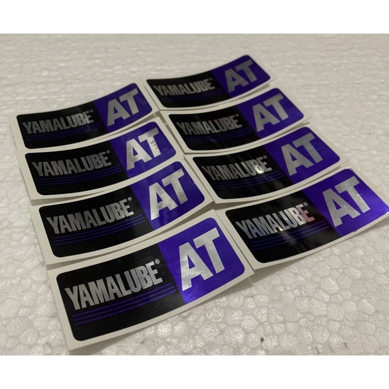 Jual Sticker yamalube AT stiker yamalube AT sticker oil label yamalube ...