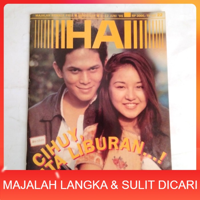 Jual Majalah HAI No.22 Jun 1995 Cover MICHAEL & TASHA Langka | Shopee Indonesia