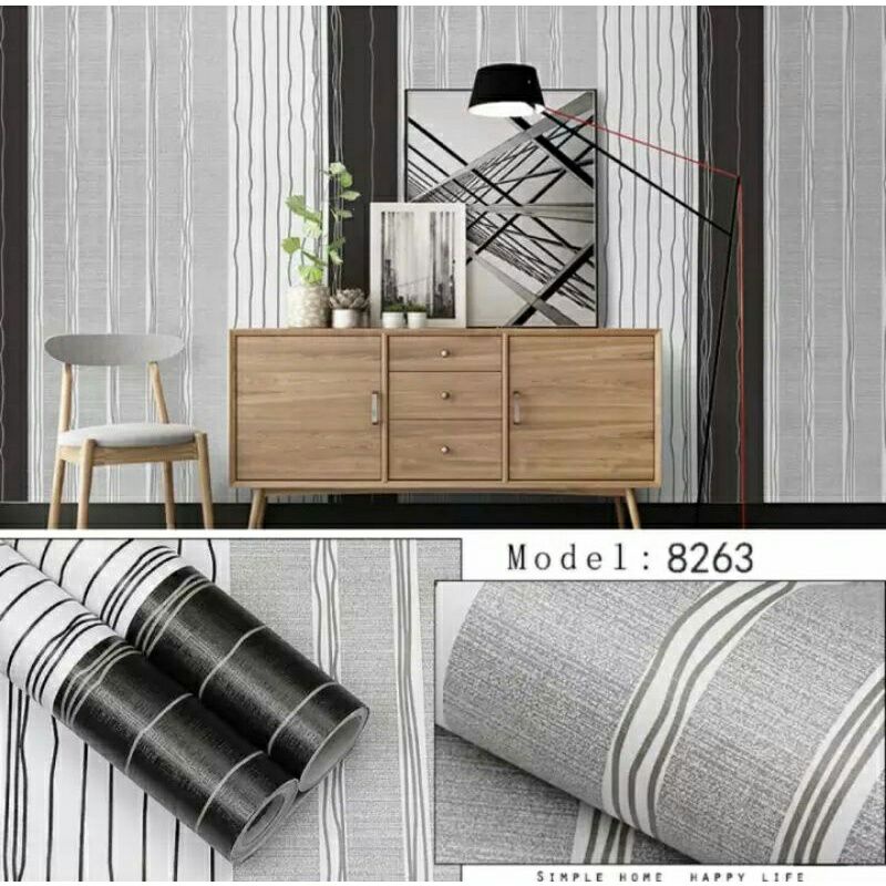 Jual Wallpaper Dinding Salur Milo 10m X45 cm | Shopee Indonesia