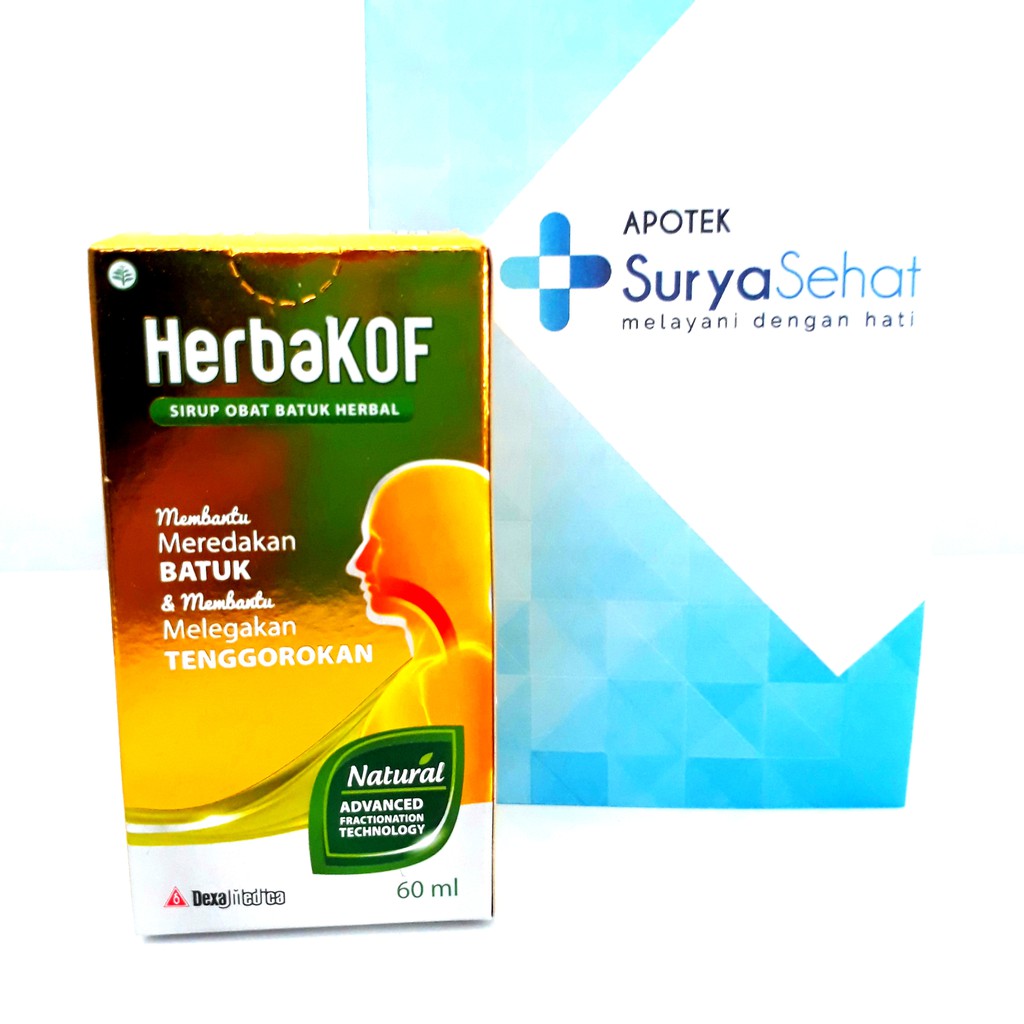 Jual HERBAKOF Sirup 60 ml - Obat Batuk herbal - Dexa medica | Shopee ...