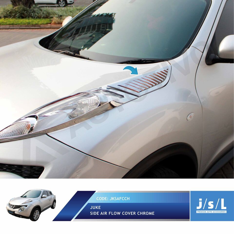 Jual JSL List Ventilasi Samping Nissan Juke Side Air Flow Cover Chrome ...