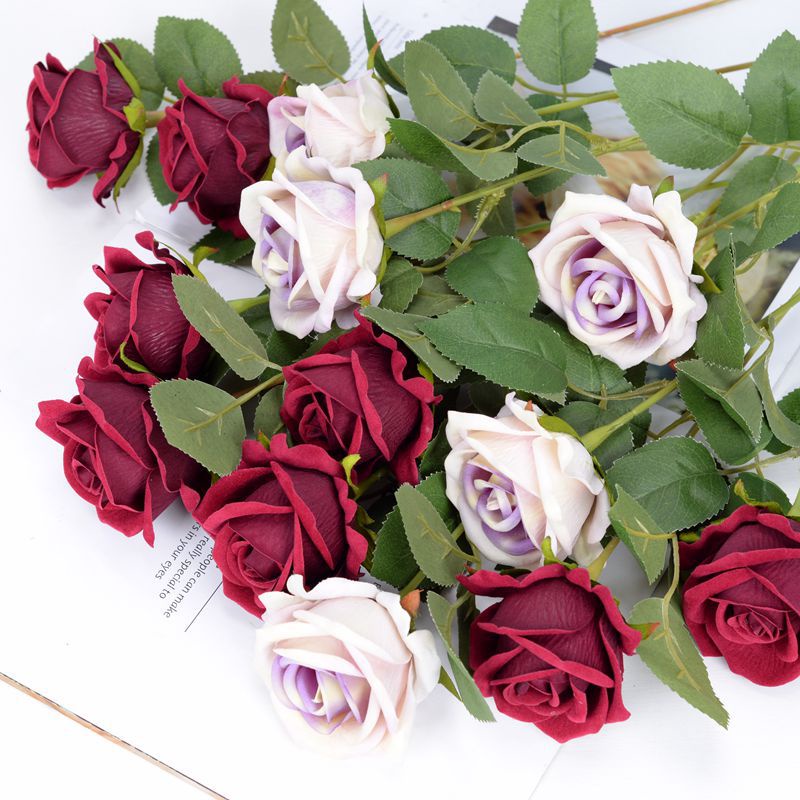 Jual Bunga Mawar Tangkai Artificial/Single Rose Artificial/Mawar Palsu ...