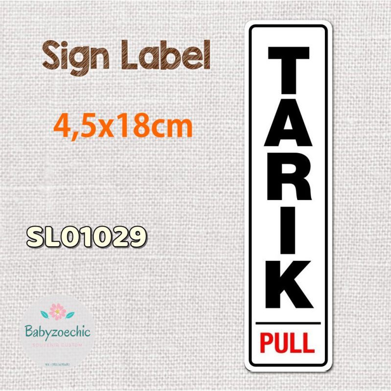 Jual Zoe Sign Label - TARIK - SL010029 | Shopee Indonesia
