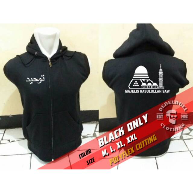 Jual zipper/sweater tangan buntung/rompi keren ISLAM MAJELIS RASULULLAH ...