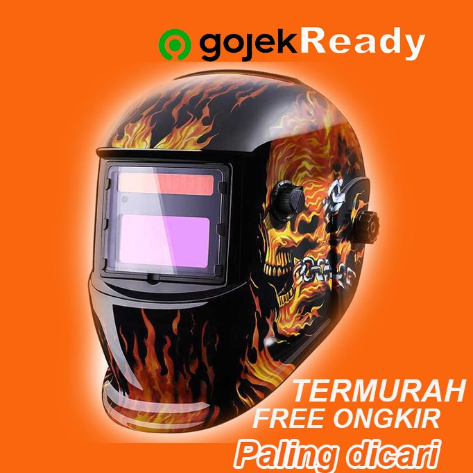 Jual Kedok Las visor otomatis full face / topeng Helm Las otomatis ...